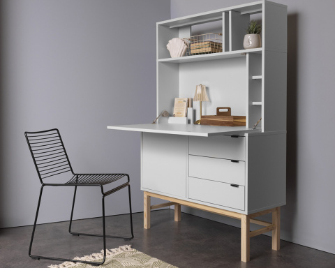 SEK-MODEL-1 - sekretarzyk, zamykane biurko z szafką i szufladami ...